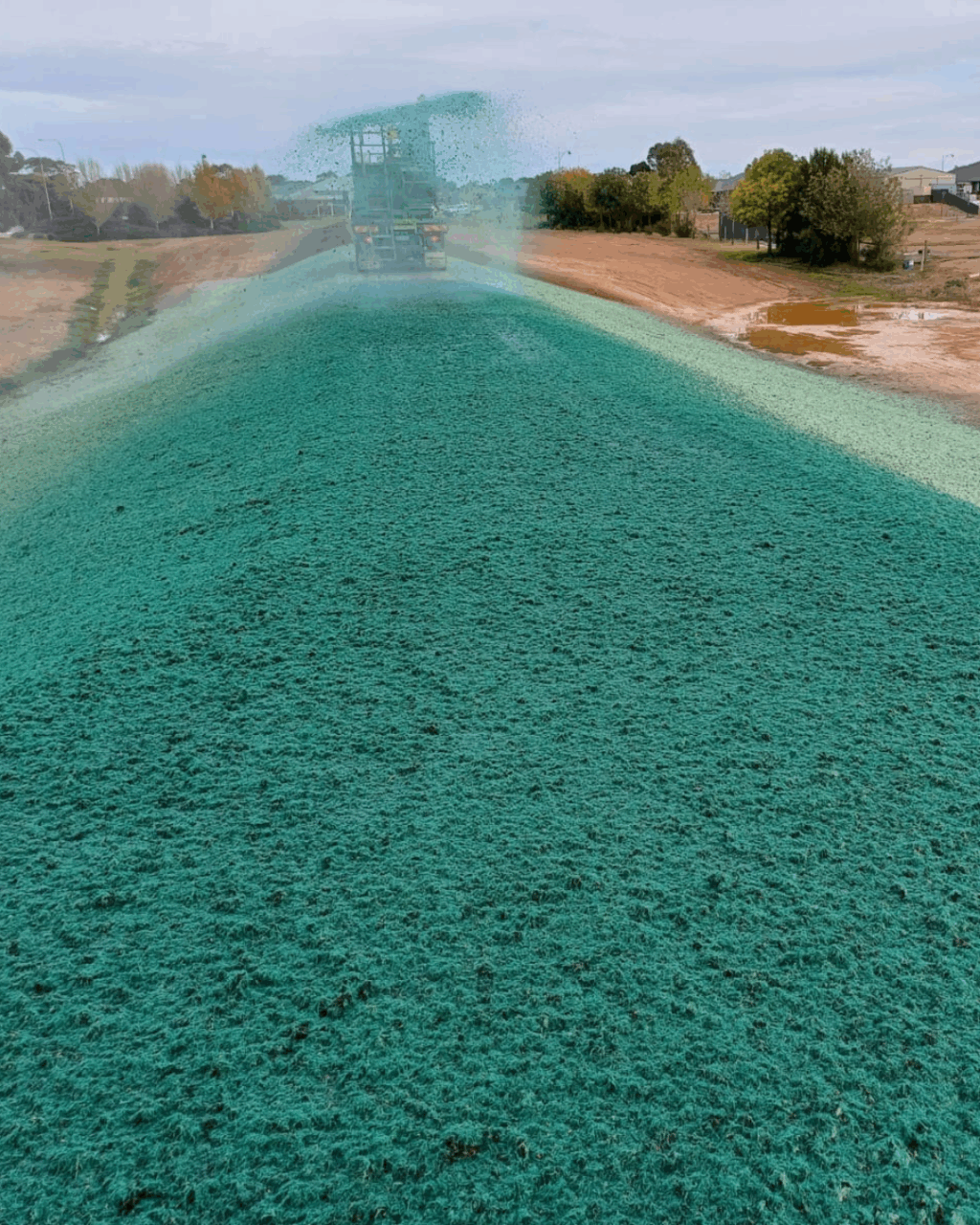 Two Wells Levee Bank Hydromulching Project | ecoDynamics